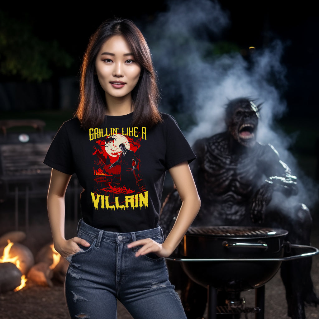 Grillin' Like a Villain - Unisex Retail Fit T-Shirts – Snakes & Robbers